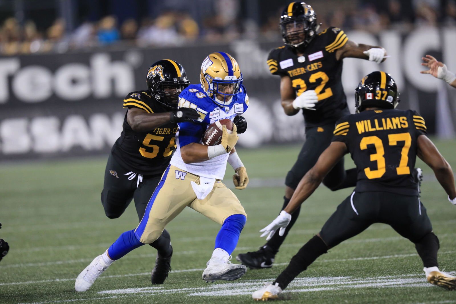 Ratio-breaking Canadian running back, Winnipegger Andrew Harris remains ...