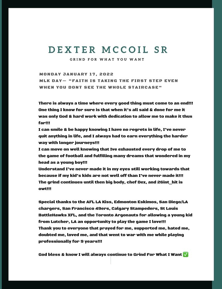 Toronto Argonauts' linebacker Dexter McCoil announces retirement ...