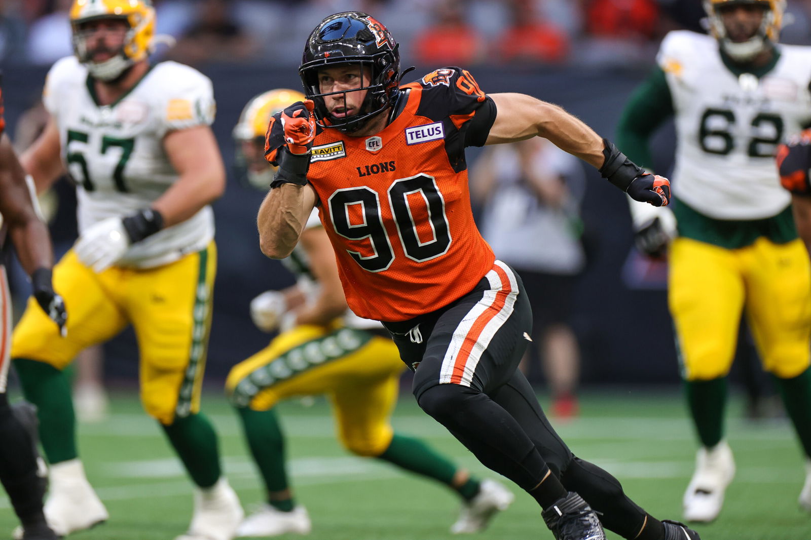 B.C. Lions' defensive end Mathieu Betts works out for Jacksonville ...