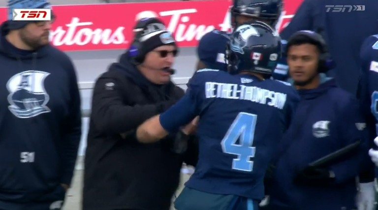 Argos' Ryan Dinwiddie admits McLeod Bethel-Thompson's sideline ...
