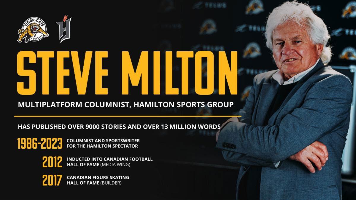 Longtime sportswriter Steve Milton joins Hamilton Sports Group ...