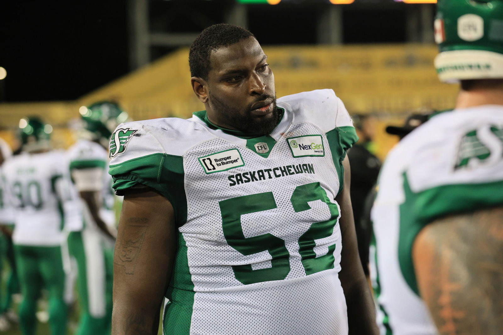 Saskatchewan Roughriders' OL Jermarcus Hardrick suffers quad injury ...