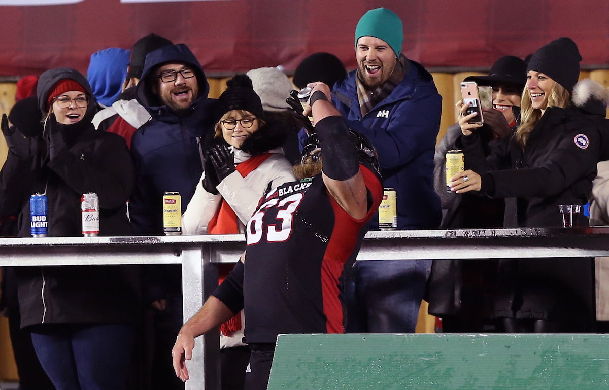 Redblacks immortalize iconic Jon Gott beer chug in bobblehead form ...