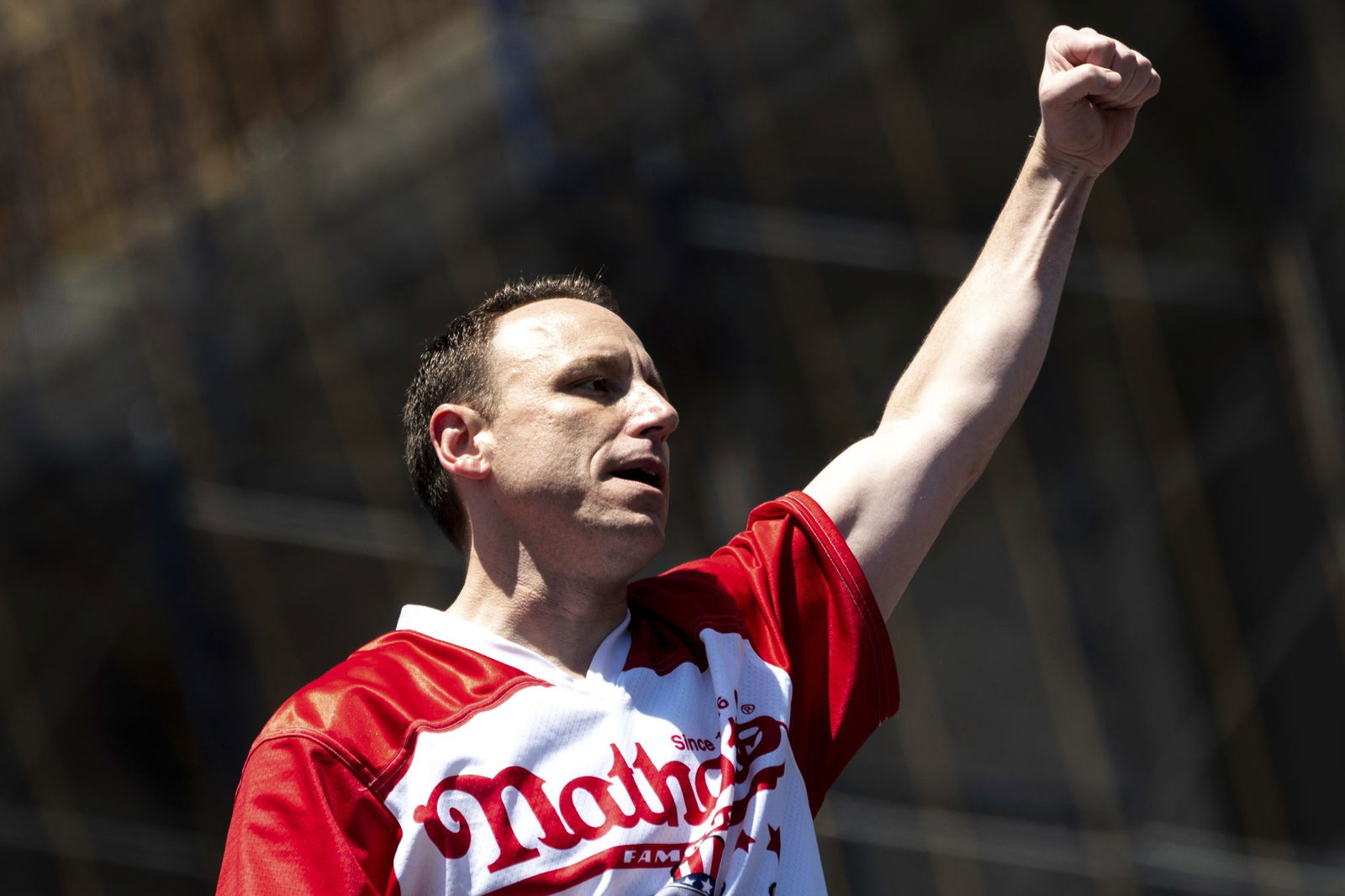 Legendary competitive eater Joey Chestnut sets new world record ...