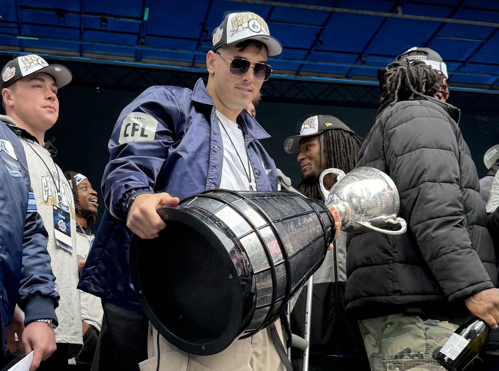 Chad Kelly attends Argos' Grey Cup rally, remembers being cussed out by ...