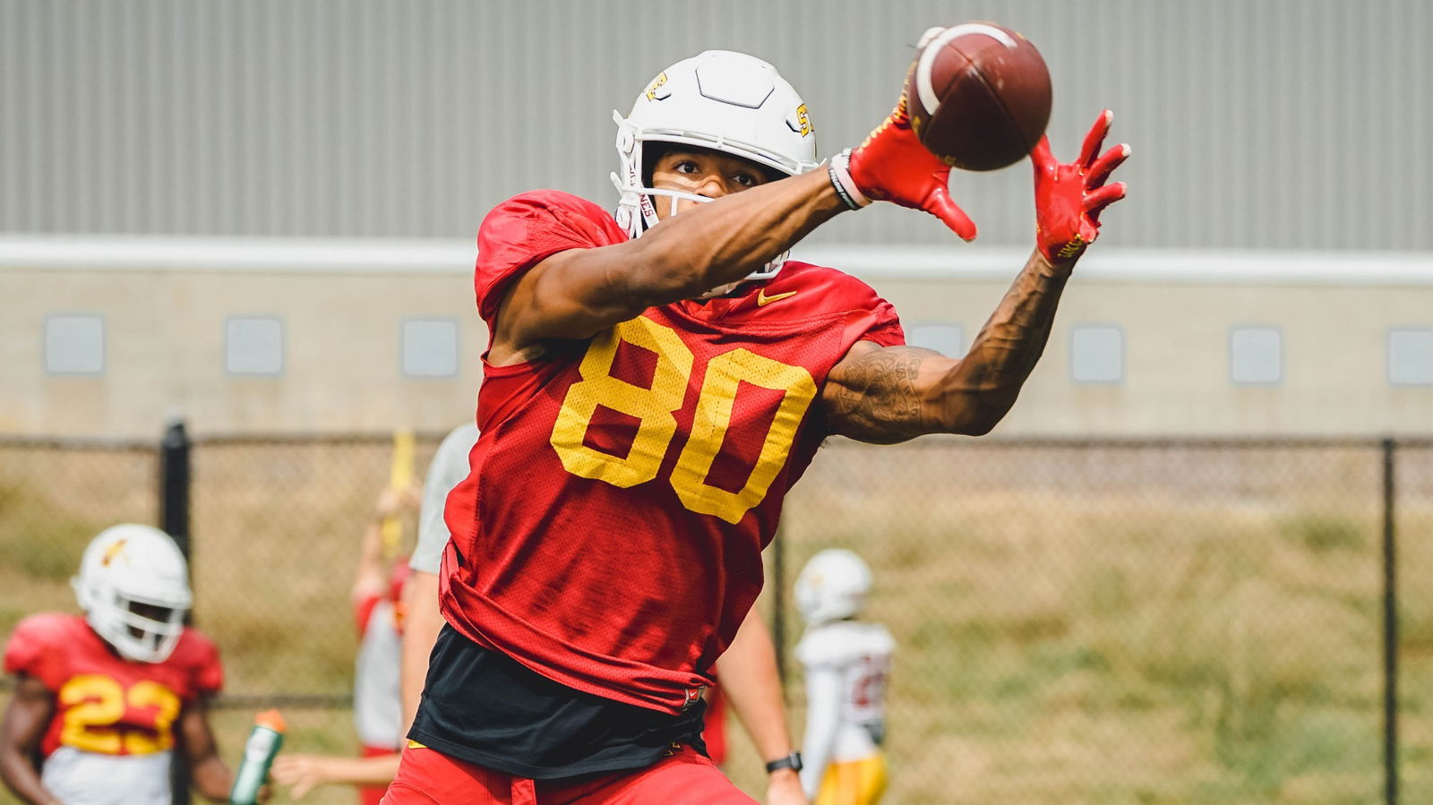 South Dakota receiver, Iowa State transfer Tristan Michaud added to ...