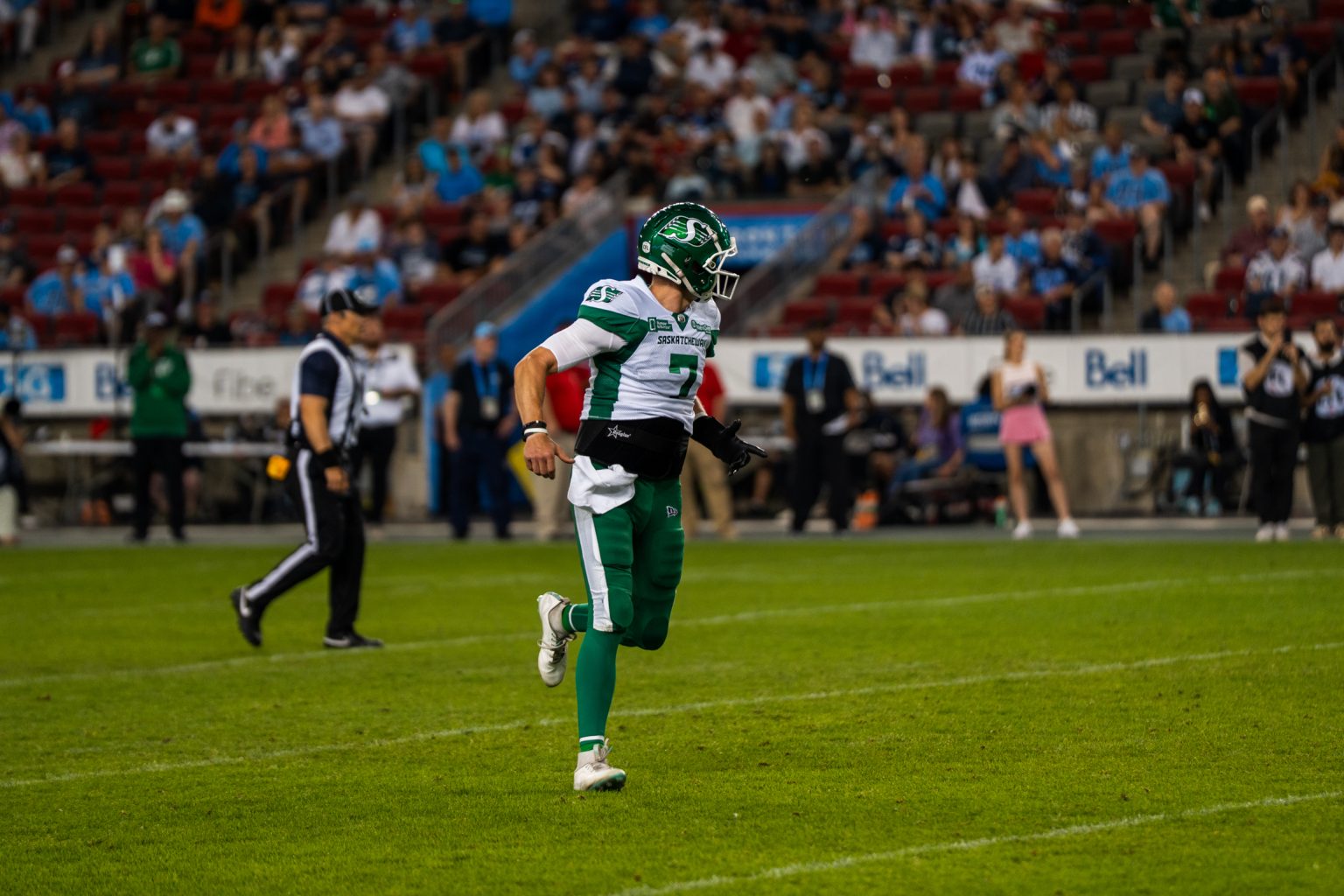 Corey Mace expects QB Trevor Harris to start for Saskatchewan Roughriders against Calgary in ...
