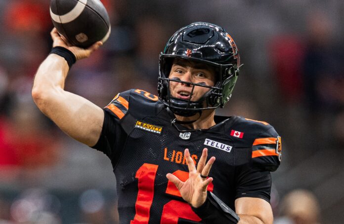 B.C. Lions QB Nathan Rourke named CFL's top performer for Week 11 by ...
