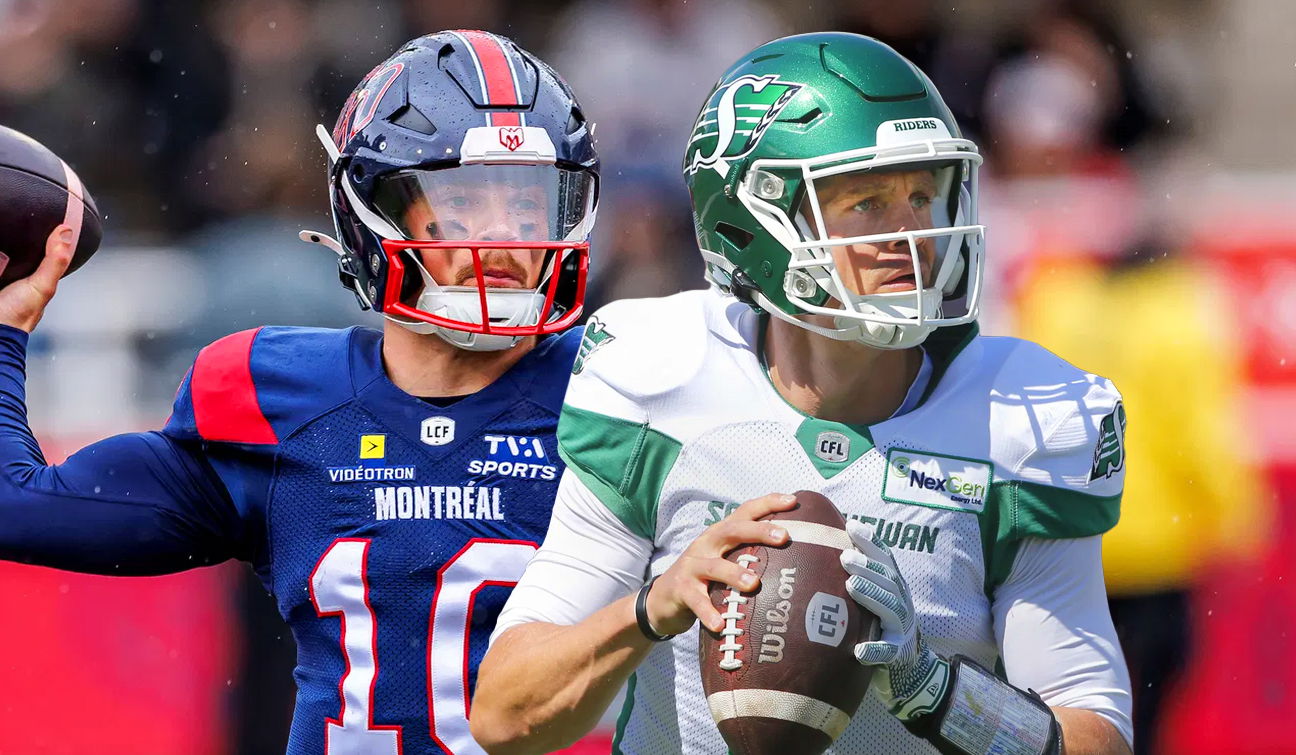 Fit check: Saskatchewan Roughriders and Montreal Alouettes set uniforms ...
